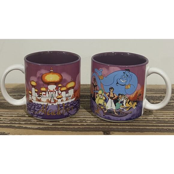 Disney | Kitchen | Disney Aladdin Coffee Mug 99s Disney Store Cup ...